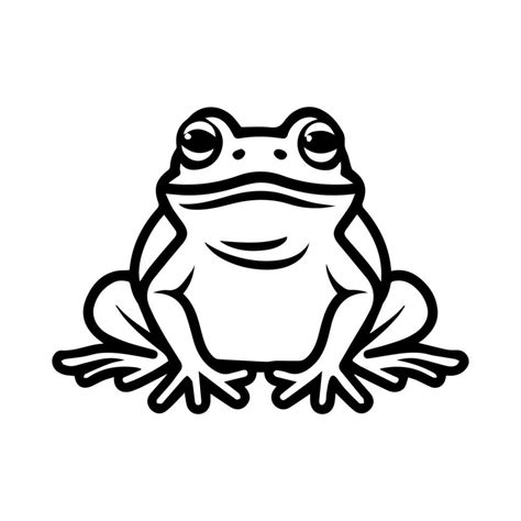 Frog Icon Or Modern Line Symbol Line Art And Icon Design With Bold