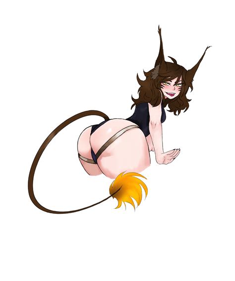 Rule 34 1girls Animal Ears Ass Ass Focus Back View Big Ass Brown Hair