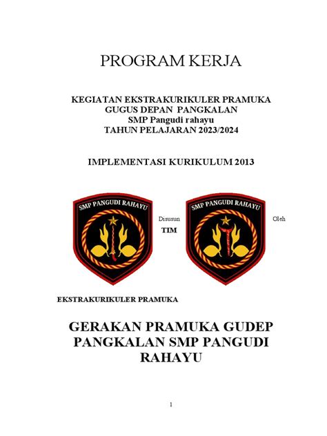 Program Kerja Pramuka Pdf
