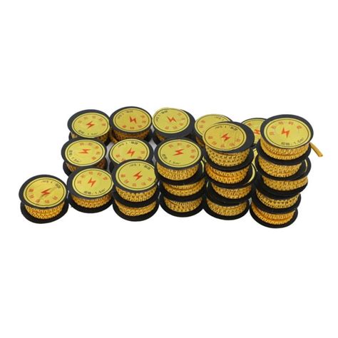 26pcs Set Tube Cable Pvc Wire Cable Marking Tube Marking Coded Cable