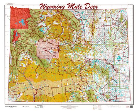 Wyoming Mule Deer Statewide Unit Map Hunt Data