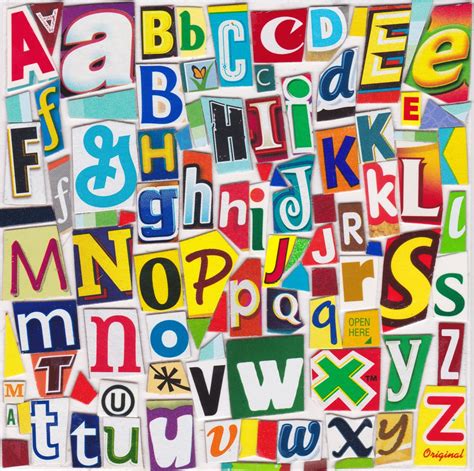 Magazine Letters And Symbols For Collage Vision Board Junk Journals
