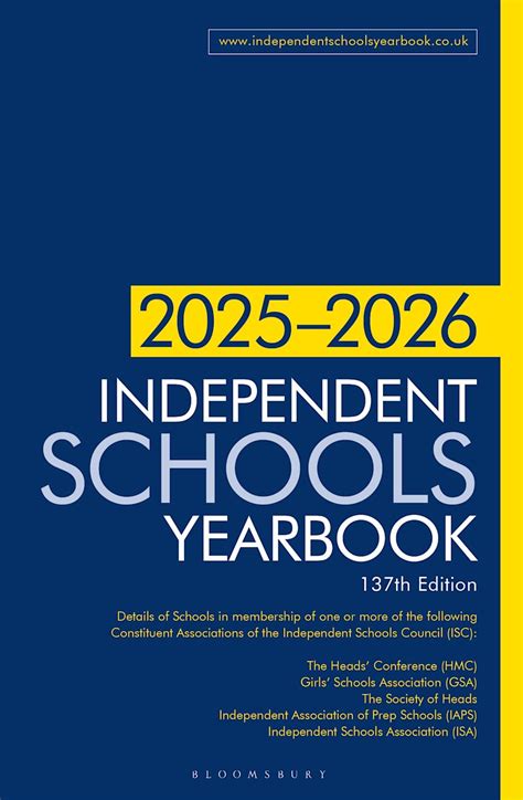 Independent Schools Yearbook 2025 2026 Julie Bennett Bloomsbury