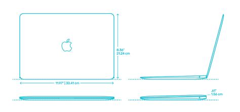 Apple Macbook Air 3rd Gen Dimensions And Drawings