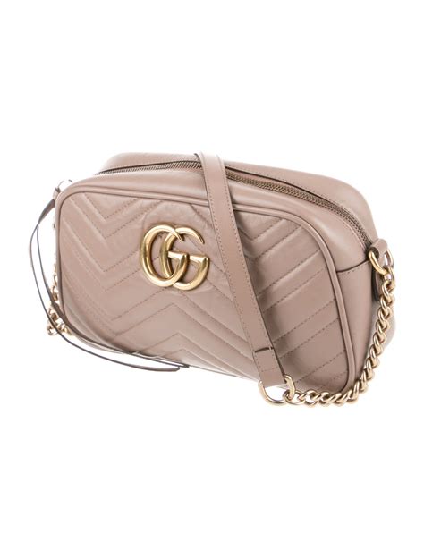 Gucci Small Gg Marmont Matelassé Camera Bag Neutrals Crossbody Bags