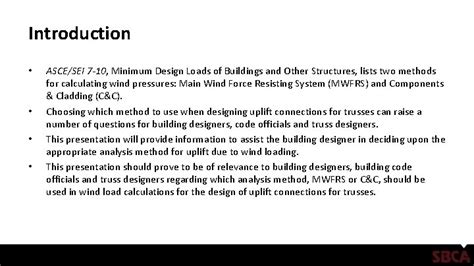 Mwfrs Method Vs Components And Cladding Method For