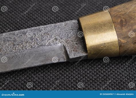 Background With A Pattern Of Damascus Steel Macro Shot Of Damascus