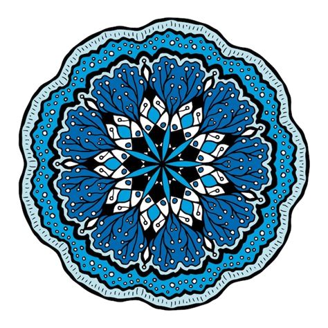Premium Vector Blue Mandala Ornament