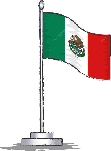 Ilustración De Vector De Bandera De México Png Bandera De México