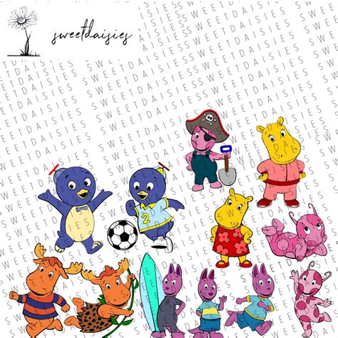 The Backyardigans Svg File Bundle Instant Download Cricut File Cricut