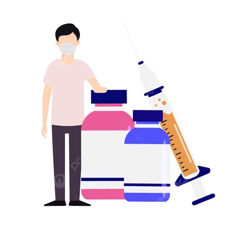 Gambar Virus Corona Manusia Dengan Latar Belakang Vaksin Penyakit