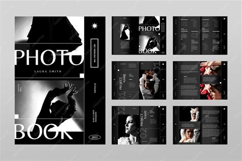 Plantilla De álbum De Fotos De Diseño Plano Vector Gratis