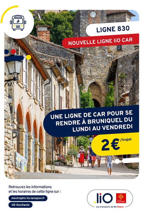 En septembre, le réseau d’autocar liO évolue | Bruniquel