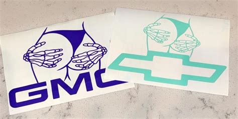 Chevygmcforddodge Booty Decal Etsy