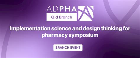 Qld Branch Implementation Science And Design Thinking For Pharmacy