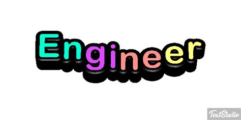 Engineer Word Animated  Logo Designs