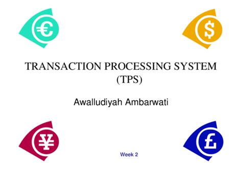 Pdf Transaction Processing System Tps