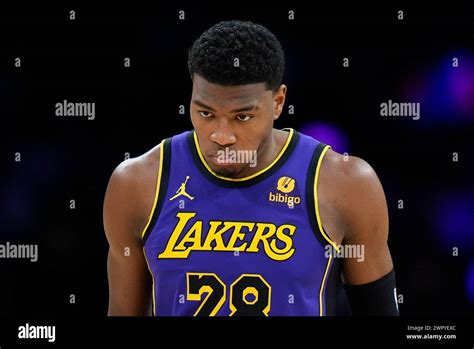 Los Angeles Lakers Forward Rui Hachimura Walks On The Court During The