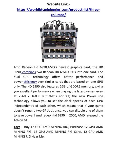 Ppt 12 Gpu Amd Rx 6700 12gb Xt Mining Rig Powerpoint Presentation