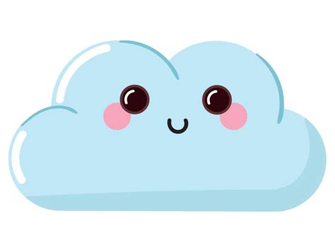 Cloud Kawaii Weather 16755166 Vector Art At Vecteezy