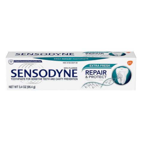 Sensodyne Toothpaste With Fluoride Extra Fresh Repair And Protect