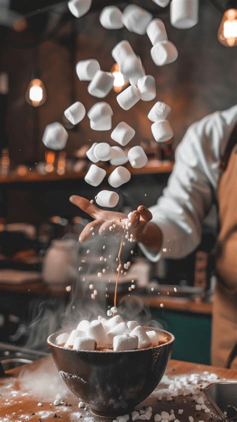 Free Marshmallow Rain Magic Photo Marshmallows Floating Kitchen