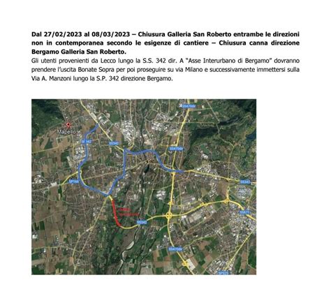 Dal 27 Febbraio All8 Marzo Chiusa La Galleria San Roberto Lungo Lasse Sarà Un Gran Caos