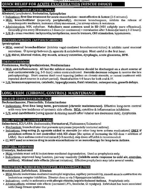 Asthma Treatment S Exacerbation And Chronic Pdf