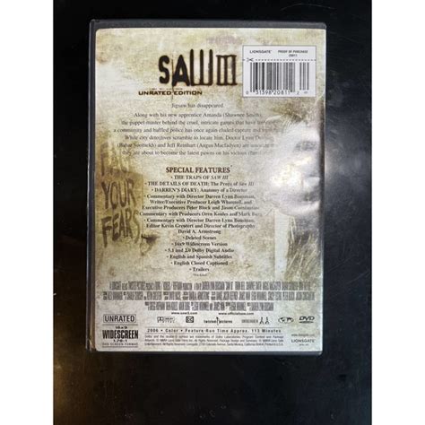 Saw Dvds Media Saw 2 3 5 Dvd Movie Collection Widescreen Version