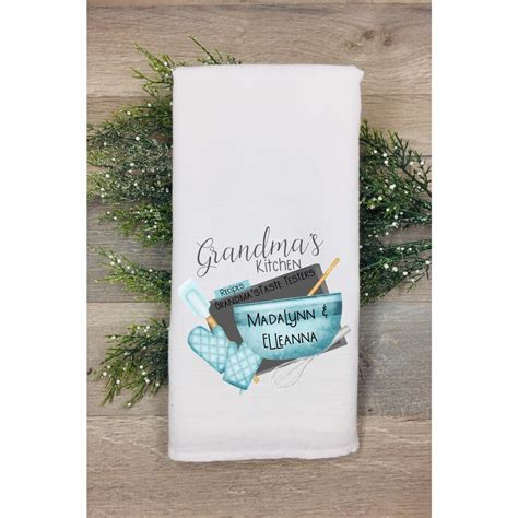 Grandmas Kitchen Towels Personalized Kitchen Towel Hand Towels