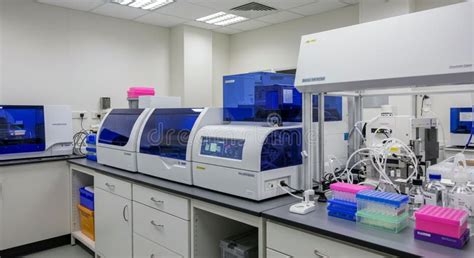 Laboratory With Advanced Equipment Including Automated Analyzers