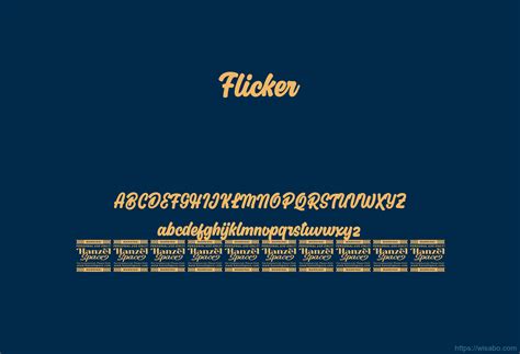 Flicker Font Free Download [ttf Otf] Wisabo Fonts