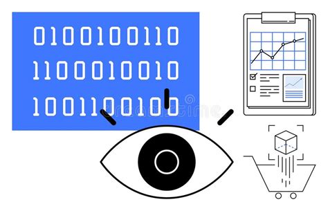 Data Analysis Digital Security And E Commerce Concept Binary Code