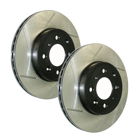 Stoptech Slotted Rear Rotors 23 Nissan Z Rz34 — Godzilla Raceworks
