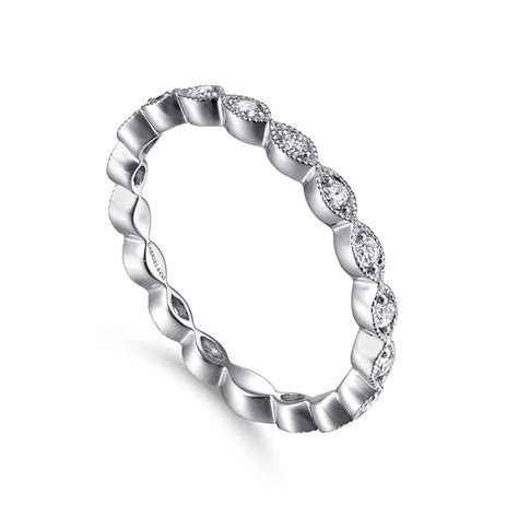 14k White Gold Stackable Stackable Ring Type Sku Lr4794w45jj