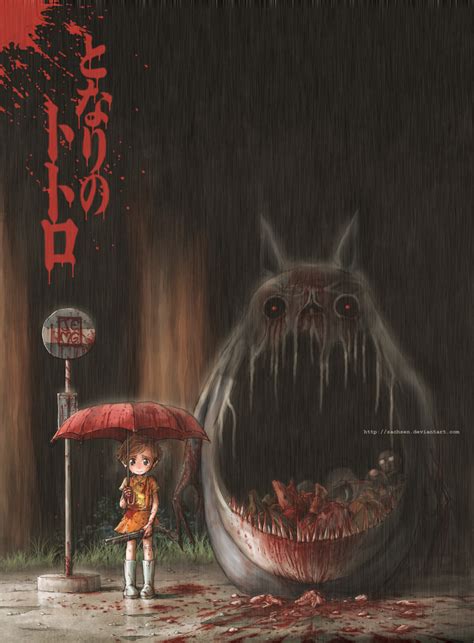 Geek Art Demonic Totoro — Geektyrant