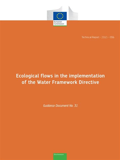Ecological Flow Water Framework Directive Pdf Ecology Ecosystem