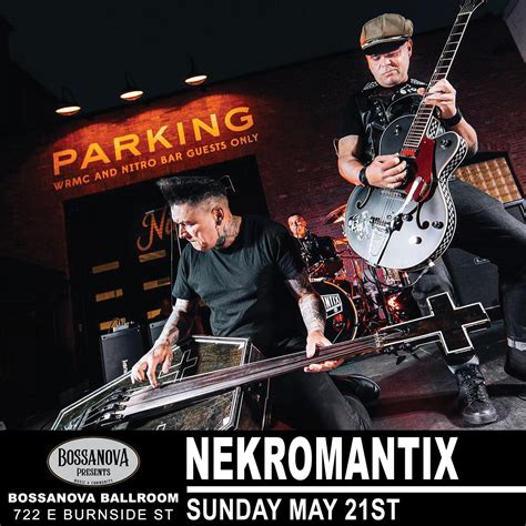 Nekromantix Bad Sex Hideous Monster Tickets At Bossanova Ballroom