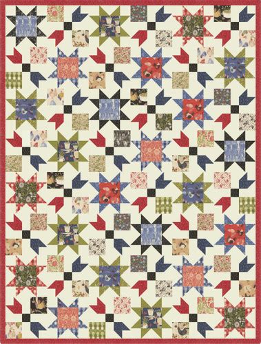 Moda Fabrics The Henhouse Gingiber Nora Quilt Kit