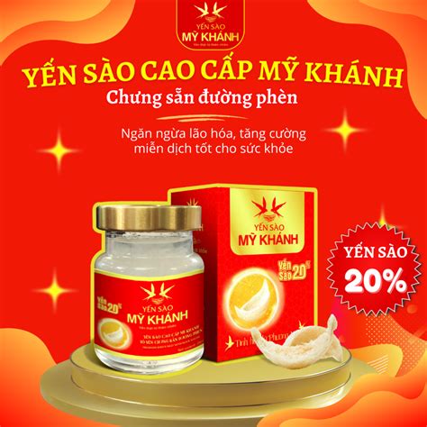 Tổ Yến Chưng Sẵn Đường Phèn 1 Lọ YẾn SÀo MỸ KhÁnh