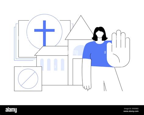 Atheistic Worldview Abstract Concept Vector Illustration Stock Vector