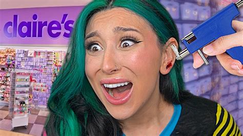 Getting A Piercing At Claires Youtube