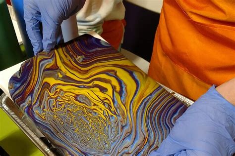 Acrylic Pour Painting Class In Estes Park Colorado Power Traveller