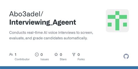 Github Abo3adel Interviewing Ageent Conducts Real Time Ai Voice