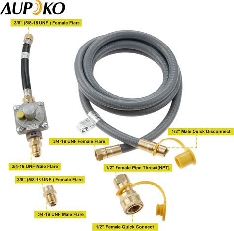 Buy Aupoko 1 2 Quick Connect Natural Gas Kit For Grills 10ft Natural Gas Conversion Kit