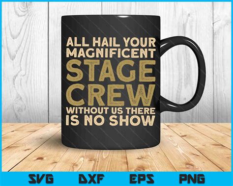 Stage Crew Theatre Tech Theater Svg Png Digital Cutting Files