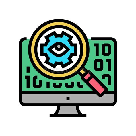 Open Source Software Color Icon Vector Illustration Stock Vector