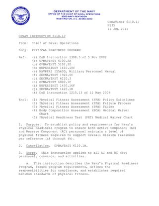 Navy Prt Instructions 61101 J Pdf