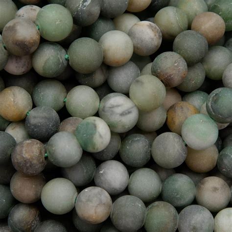Green Jade Beads Natural Gemstones Tejas Beads