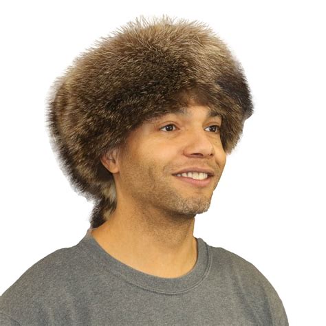 Raccoon Daniel Boone Style Fur Hat Hts1815 Etsy
